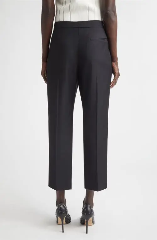 Alexander McQueen Wool Cigarette Trousers - Black
