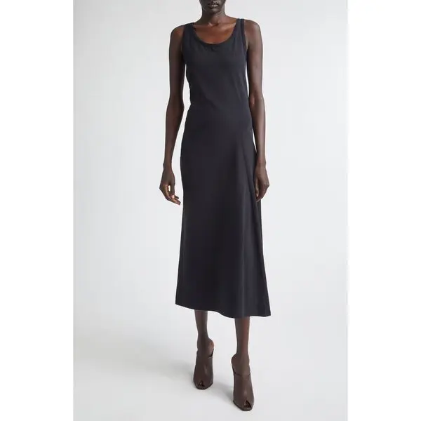 Alexander McQueen Ruched Cotton Jersey Tank Dress