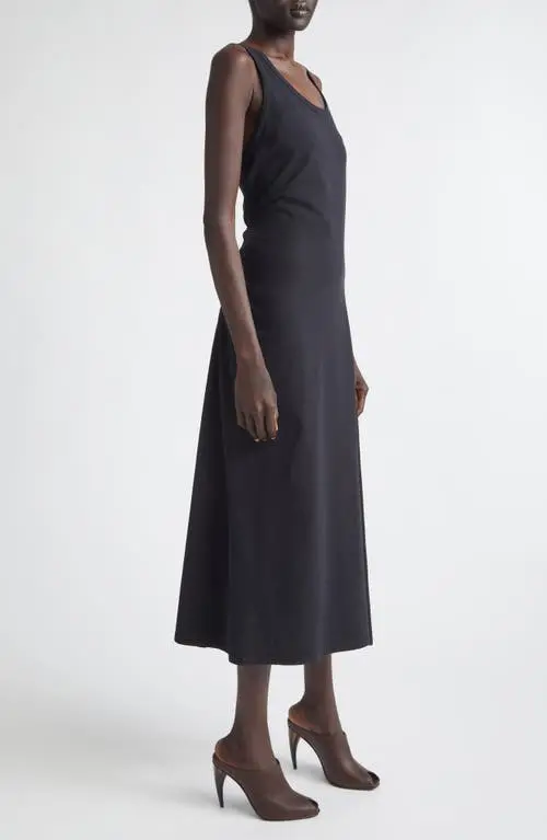 Alexander McQueen Ruched Cotton Jersey Tank Dress