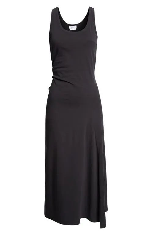 Alexander McQueen Ruched Cotton Jersey Tank Dress