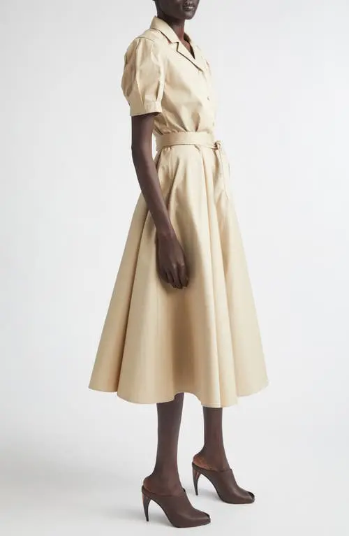 Alexander McQueen Belted Cotton Shirtdress
