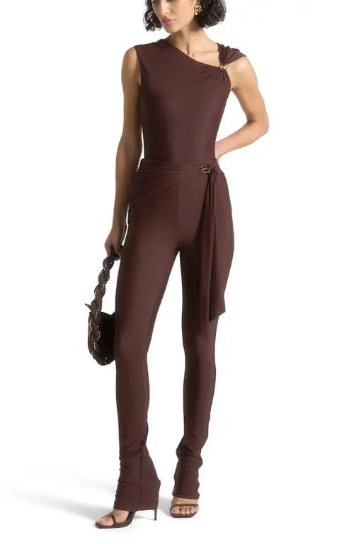 Manière De Voir Eiffel Zip Bodysuit - Brown