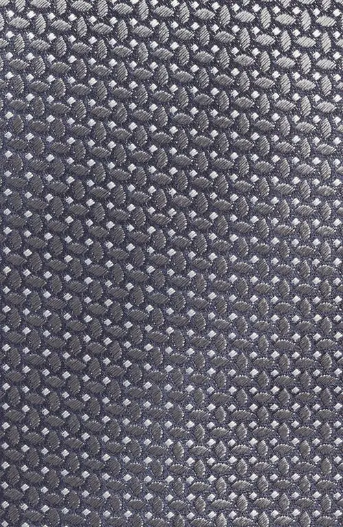 Canali Patterned Silk Tie - Grey