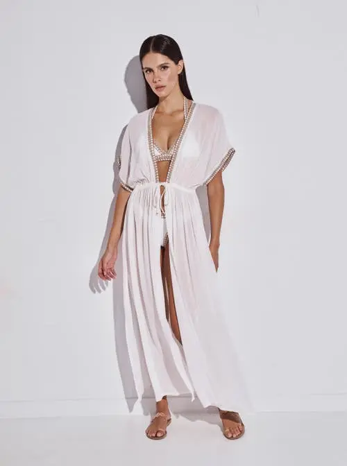 LIDA SWIMWEAR Athena Maxi Cover-up Dress - Ivory