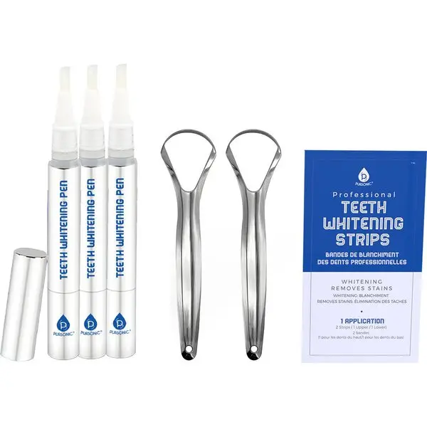 PURSONIC The Ultimate Smile Radiance Kit Professional Teeth Ning Strips - White