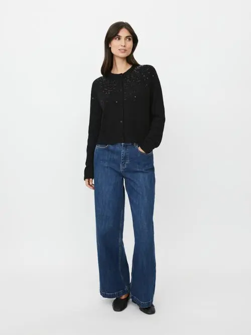 MASAI COPENHAGEN Malitana Sequined Button-front Cardigan