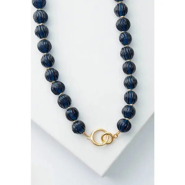 NOONDAY Lucid Glass Necklace - Cerulean