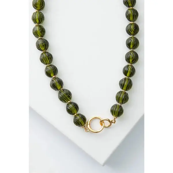 NOONDAY Lucid Glass Necklace - Sage
