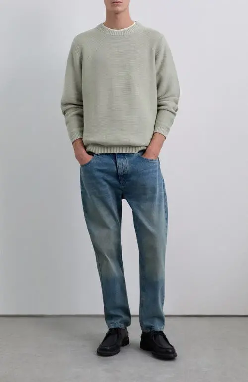 SCALPERS Structure Tricot Knit Sweater - Lightkhaki