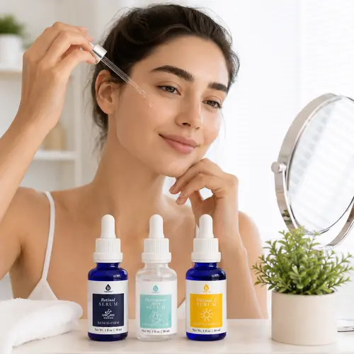 PURSONIC Derma Roller & Anti-aging Serum Trio