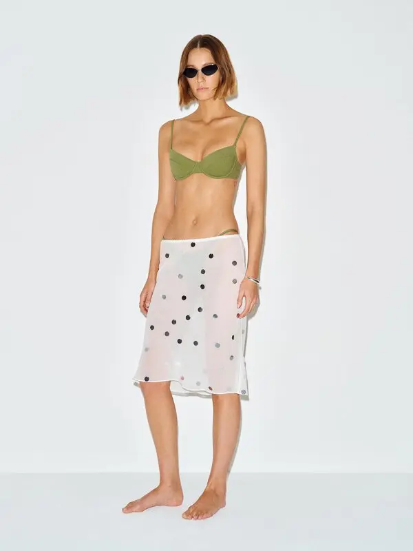 REFORMATION Lanai Bikini Top - Green