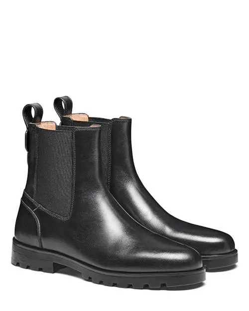 Santoni Leather Chelsea Boot