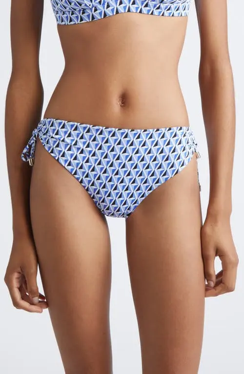 Max Mara Sibilla Ruched Bikini Bottoms - Cornflower Blue