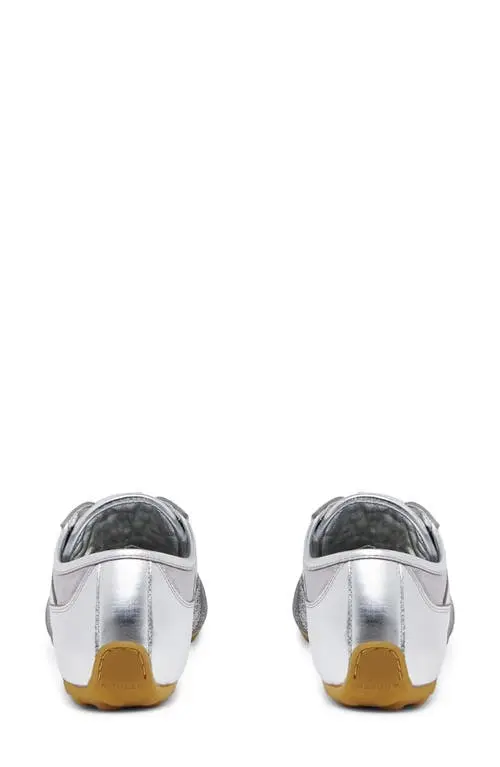 Alexander McQueen Boxe Metallic Low Top Sneakers - Champagne