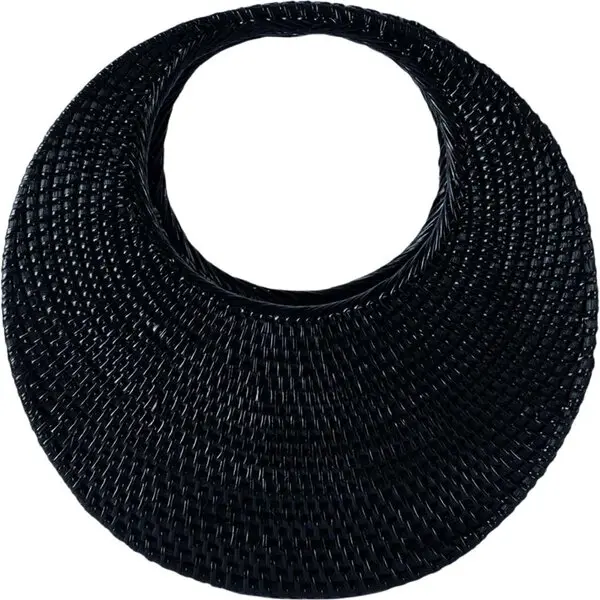 JELAVU Felicita Rattan Shoulder Bag - Black