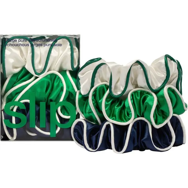 Slip 3-pack Pure Silk Large Scrunchies - Game Day