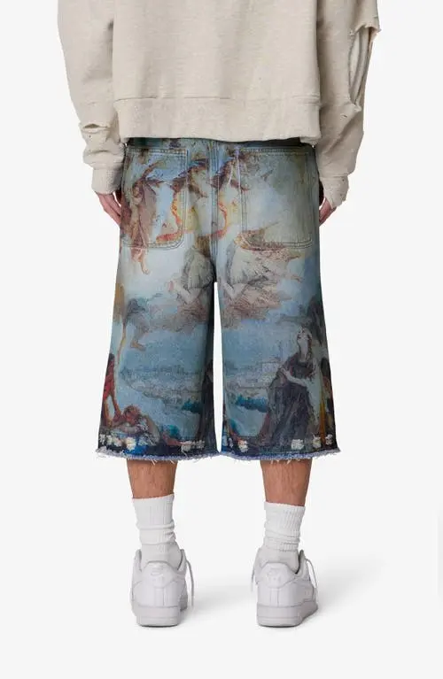 Mnml Ultra Baggy Denim Shorts - Multi