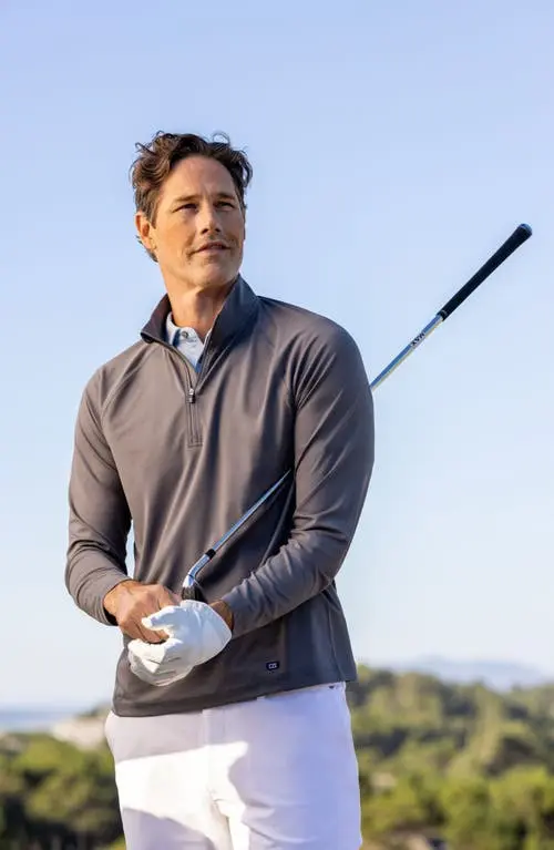 Cutter & Buck Epic Confidence Featherlight Quarter-zip Pullover - Elemental Grey