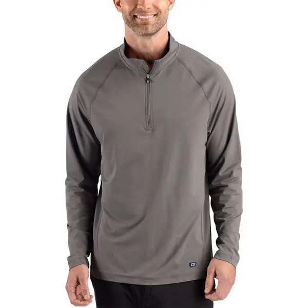 Cutter & Buck Prospect Epic Confidence Featherlight Performance Quarter Zip Pullover - Elemental Grey