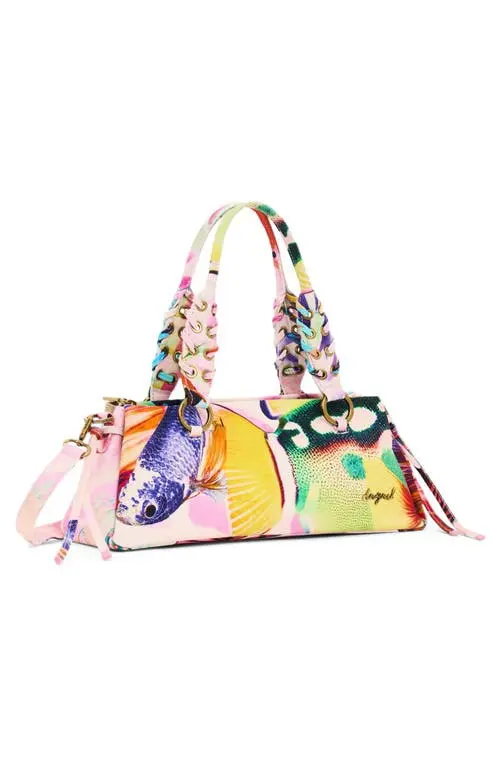 Desigual Printed Denim Shoulder Bag