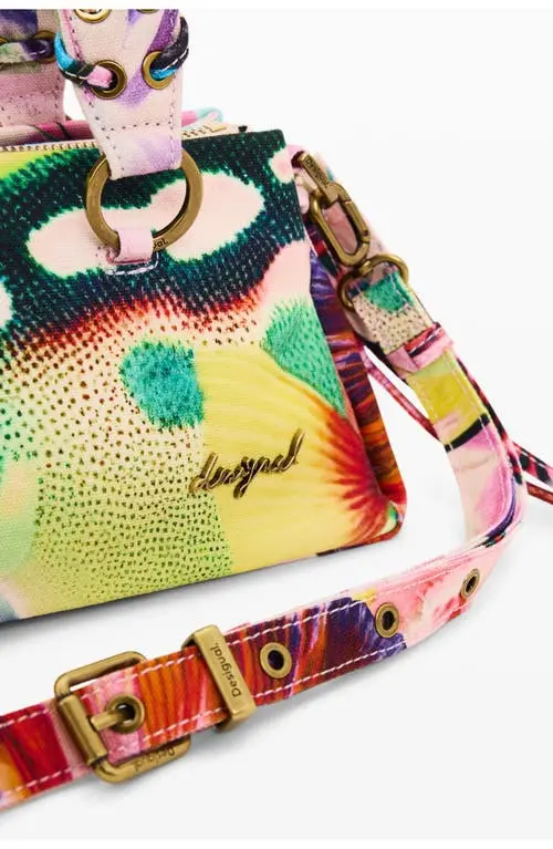 Desigual Printed Denim Shoulder Bag
