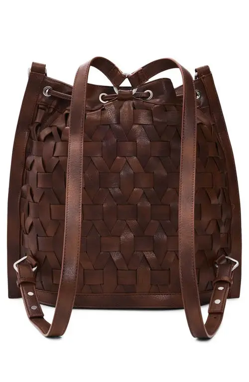Desigual Faux Leather Backpack - Brown