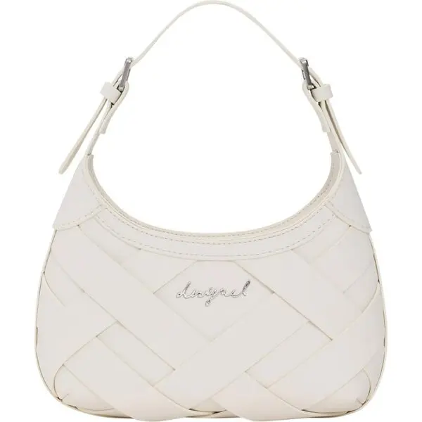 Desigual Faux Leather Shoulder Bag - Off White