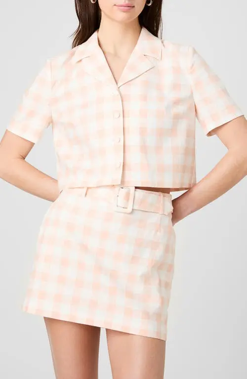 French Connection Gingham Crop Shirt