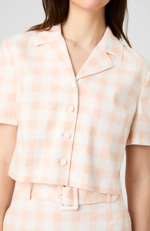 French Connection Gingham Crop Shirt