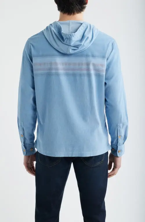 Johnnie-o Corduroy Henley Hoodie