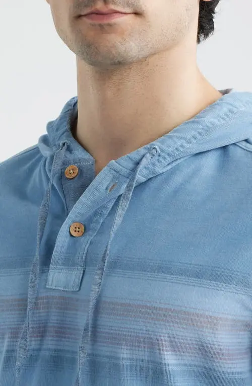 Johnnie-o Corduroy Henley Hoodie