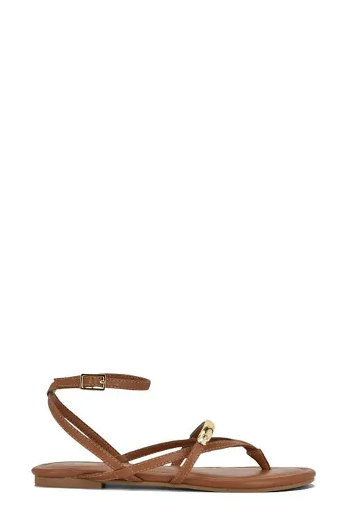 Nine West Bretta Ankle Strap Sandal - Medium Brown