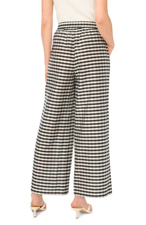 Ted Baker London Check Print Wide Leg Pants
