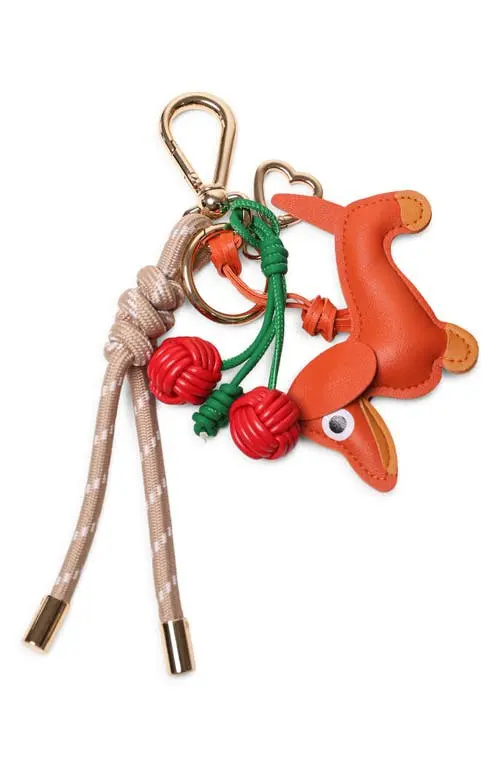 POP UPS BRAND Key Chain With Charms - Brown