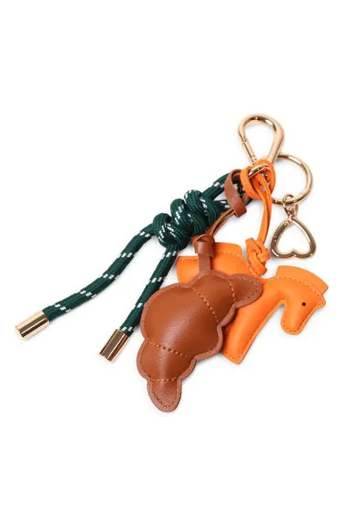 POP UPS BRAND Key Chain With Charms - Green/orange Horse