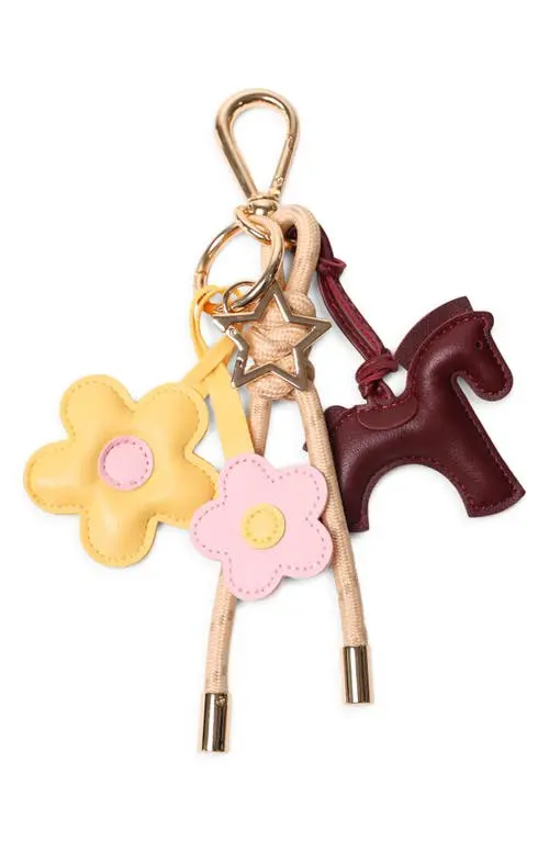 POP UPS BRAND Key Chain With Charms - Tan/brown Horse