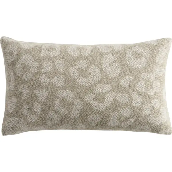 DKNY PURE Faux Cashmere Accent Pillow - Leopard