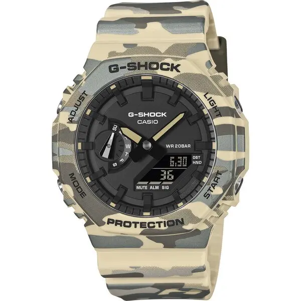G-Shock 5600 Series Ana-digi Strap Watch - Brown
