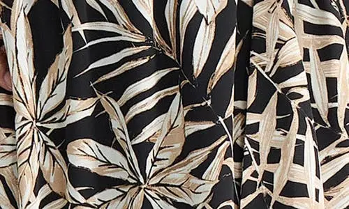 KASPER Print Flutter Sleeve Midi Dress