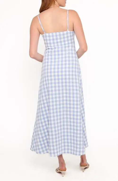PETAL & PUP Gingham Check Midi Dress