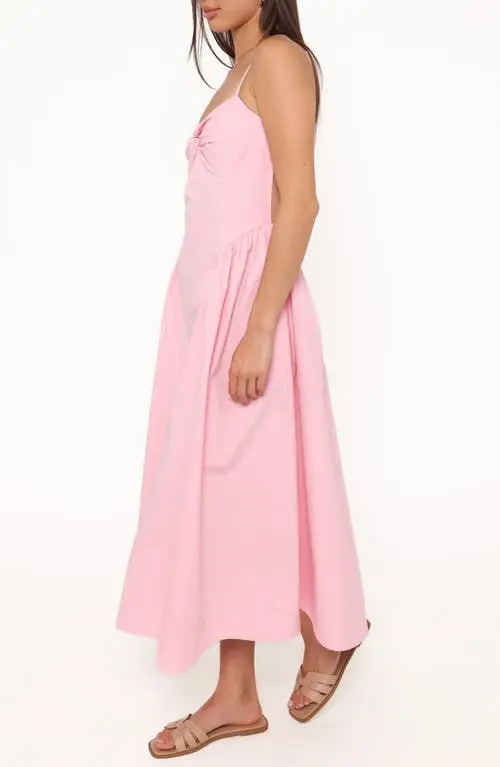 PETAL & PUP Open Back Cotton Midi Dress