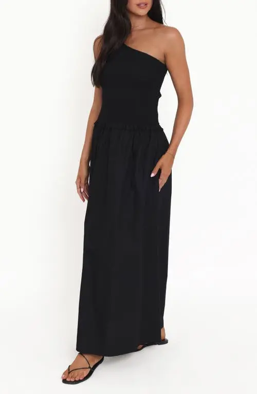 PETAL & PUP One-shoulder Maxi Dress