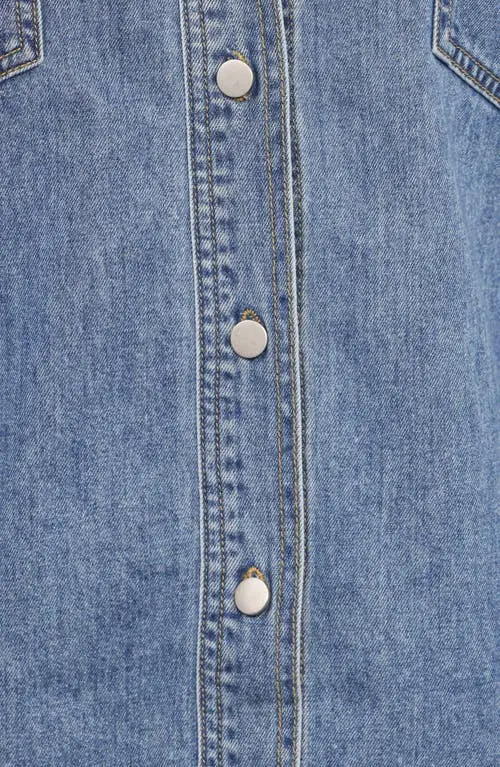 PETAL & PUP Cornelia Denim Button-up Shirt