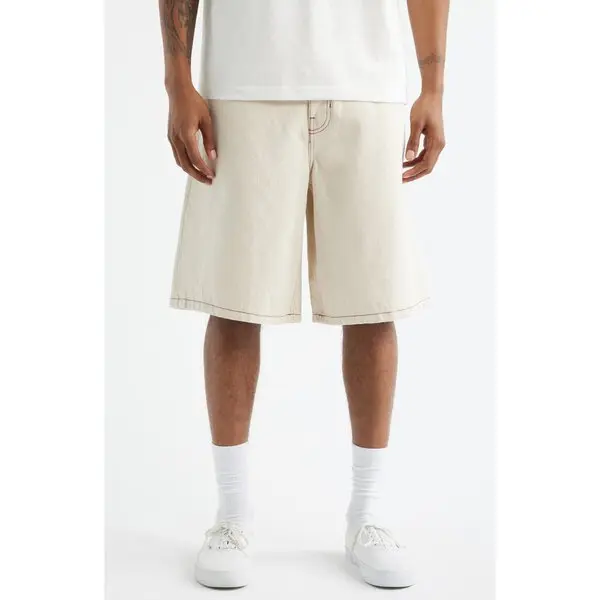 VANS Check-5 Baggy Denim Shorts - Natural Seed
