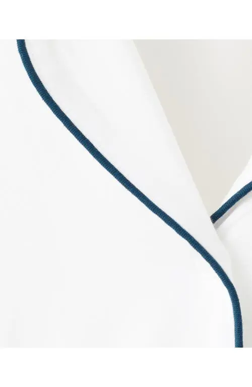 Mango Piped Pajamas - White