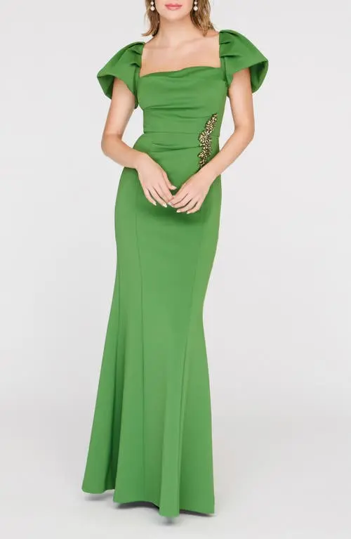 Js Collections Scotlyn Puff Sleeve Gown