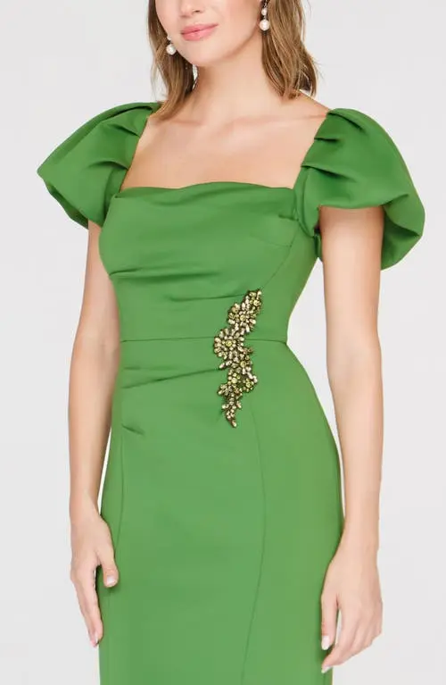 Js Collections Scotlyn Puff Sleeve Gown
