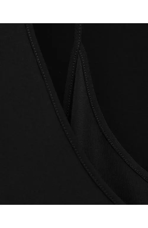 Mango Long-sleeve Knit Maxi Dress With Halter Neck