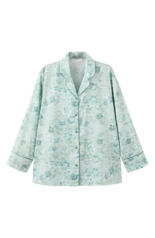 Mango Relaxed Fit Cotton Pajama Top