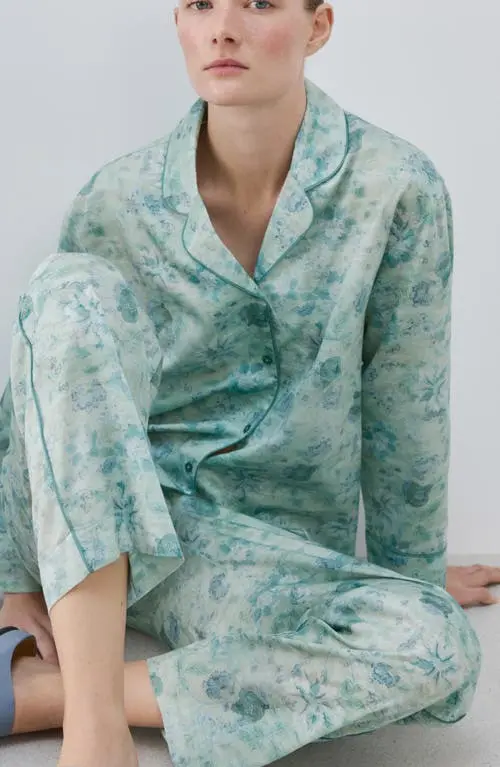 Mango Relaxed Fit Cotton Pajama Top